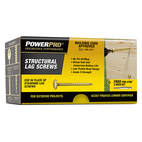 Power Pro Structural Wood Screws