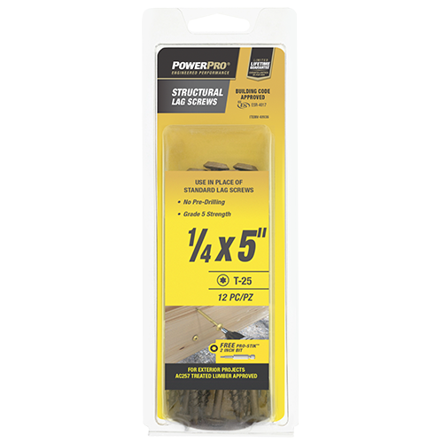 Power Pro Structural Wood Screws