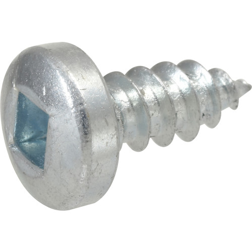Zinc Pan Head Square Drive Sheet Metal Screw #8 x 1-1/2"