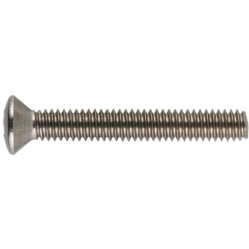 Stainless Phillips Oval-Head Machine Screws (1/4"-20 x 3/4") - 15 pc