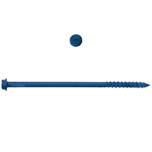 1/4" x 5" Tapcon® Concrete Scr Flat Hd Phillips DR Climaseal® Blue 100 Pcs