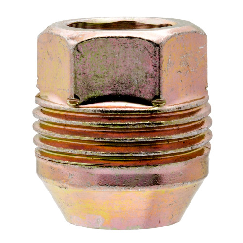 M14-1.50 Wheel Nut External Thread - 22mm Hex, 28.5mm Length Yellow Zinc