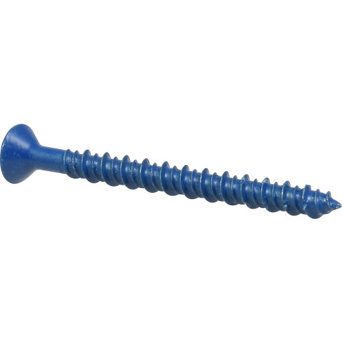 Blue Flat-Head Phillips Tapper Concrete Screw Anchor (1/4" x 1-1/4 ...