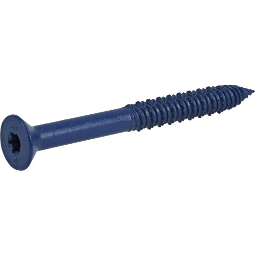 Blue Flat-Head Concrete Screw Anchor (5/16" x 3-1/4") - 50 pc