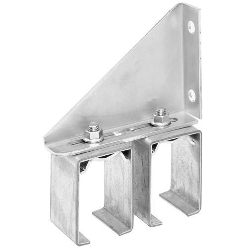 Hillman Adjustable Box Rail Bracket Face Mounted Double Splice ...