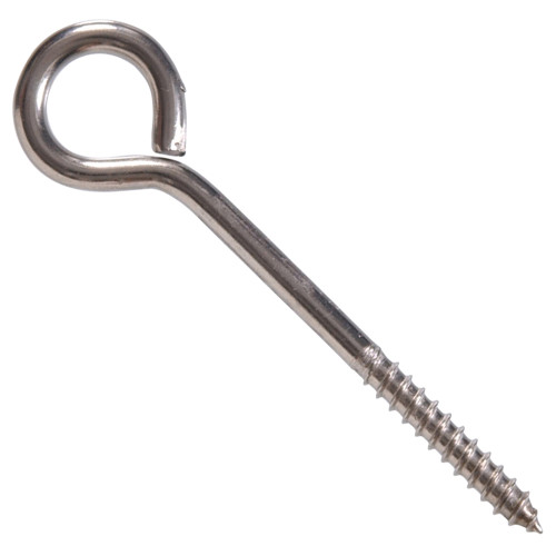 Hardware Essentials Lag Thread Screw Eye Zinc (1/4" x 3-3/4")