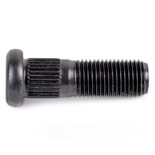 M12-1.25 x 38mm Serrated Wheel Bolts 12mm Knurl Bare Metal