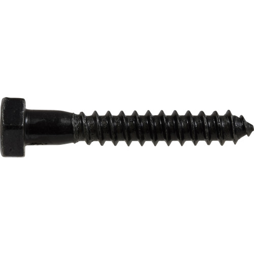 Hardware Essentials Gate Hex Lag Screw Black (5/16" x 1-1/2") 6 Pack