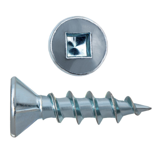 Flat Head Square Drive Particle Board Screws UNC Thread (#8 x 3/4 ...