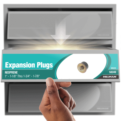 Neoprene Expansion Plug (1-3/4" - 1-7/8" Size Range) - 2 pc