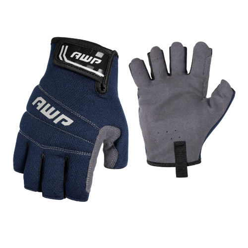 Pro Fingerless Work Gloves for Men And Women, Form-Fitting, Extra Large