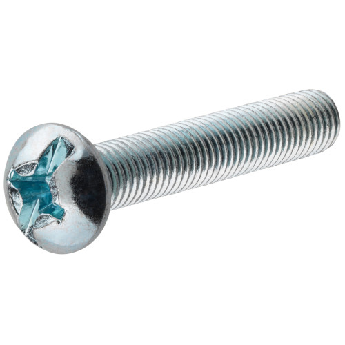 Zinc Round Head Combination Machine Screw #6-32 x 2"